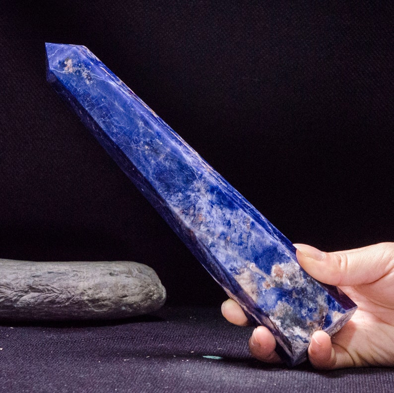 Polished LARGE Blue Sodalite Crystal Tower/healing - Etsy