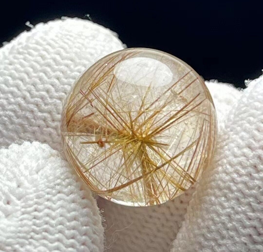 Rare Golden Rutile Quartz Crystal Sphere/golden Needle Included in ...