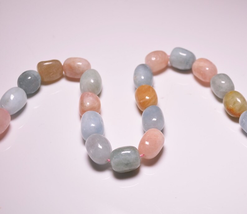 Large Size Beryl Aquamarine Morganite Polished Beads/diy - Etsy