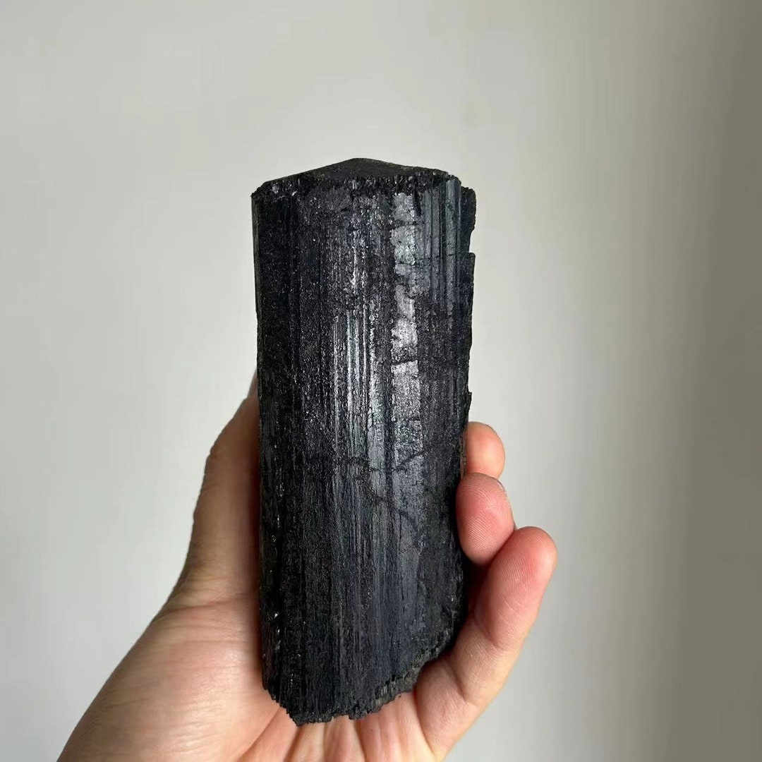Natural Raw Black Terminated Tourmaline Stone/rough Black Tourmaline ...