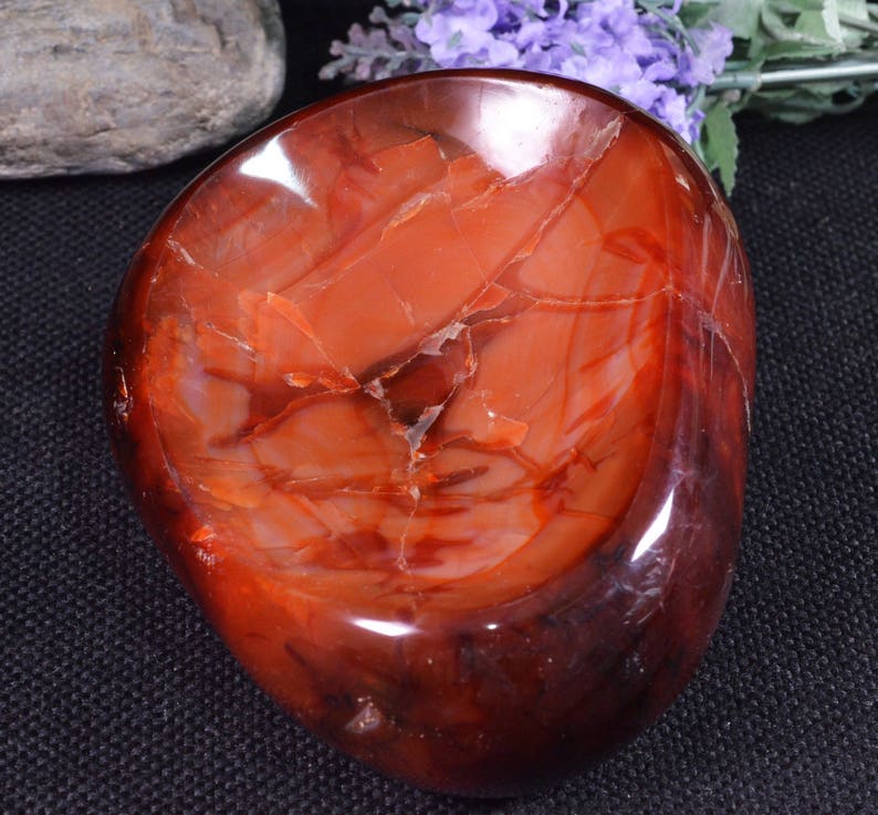 Best Polished Red Agate Home Stone-ashtray/natural Colorful - Etsy