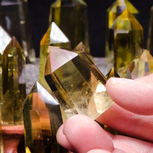 Best Natural Clear Citrine Crystal Quartz Point Tower/yellow - Etsy