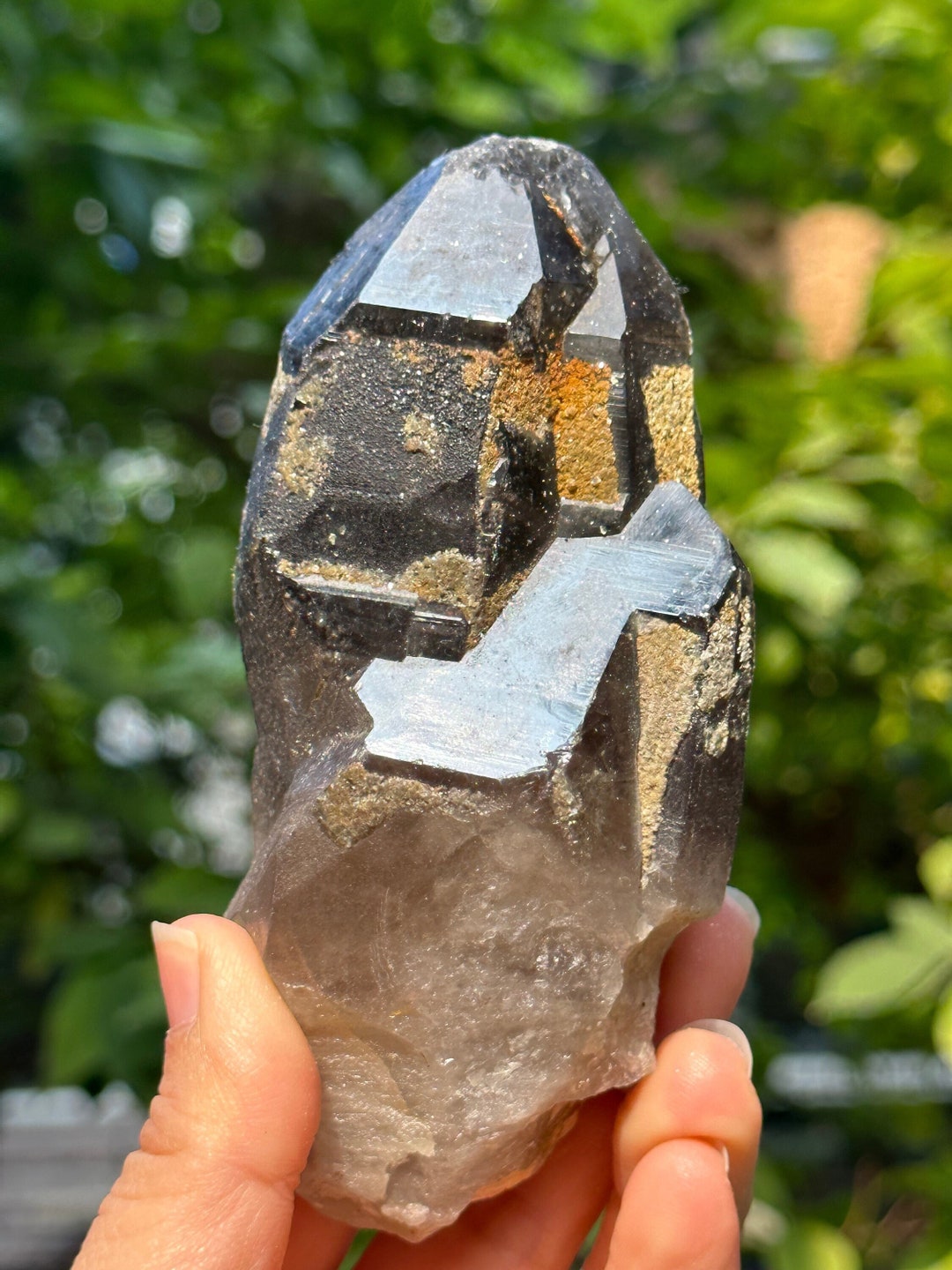 Raw Clear Castle Smokey Crystal Quartz Cluster/rough Black Crystal ...