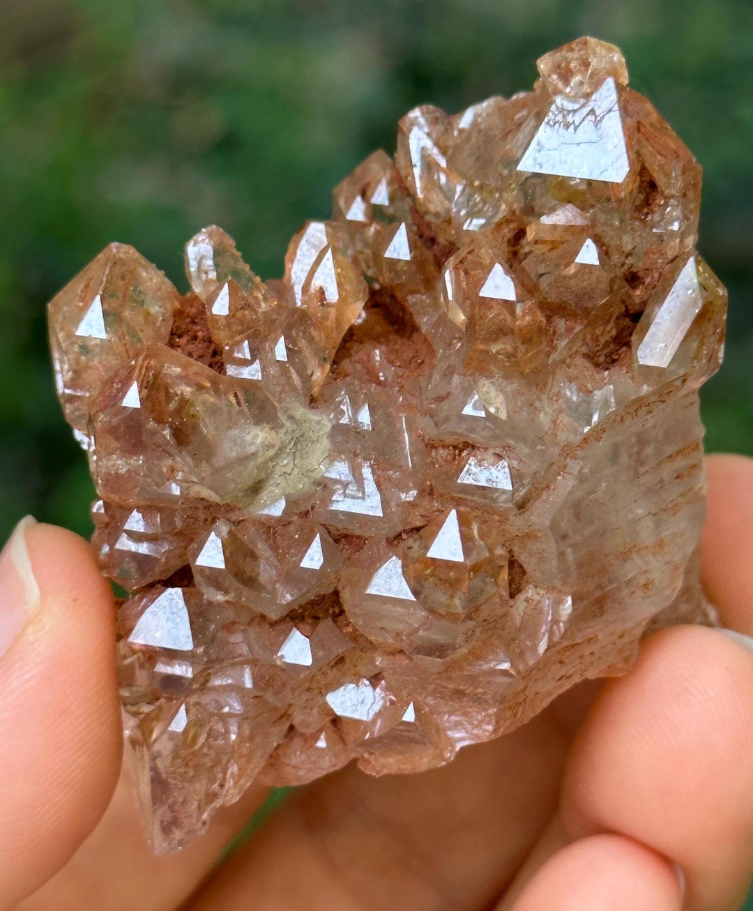 Rare Fenster Fluorescent Enhydro Elestial Skeletal Quartz Crystal ...