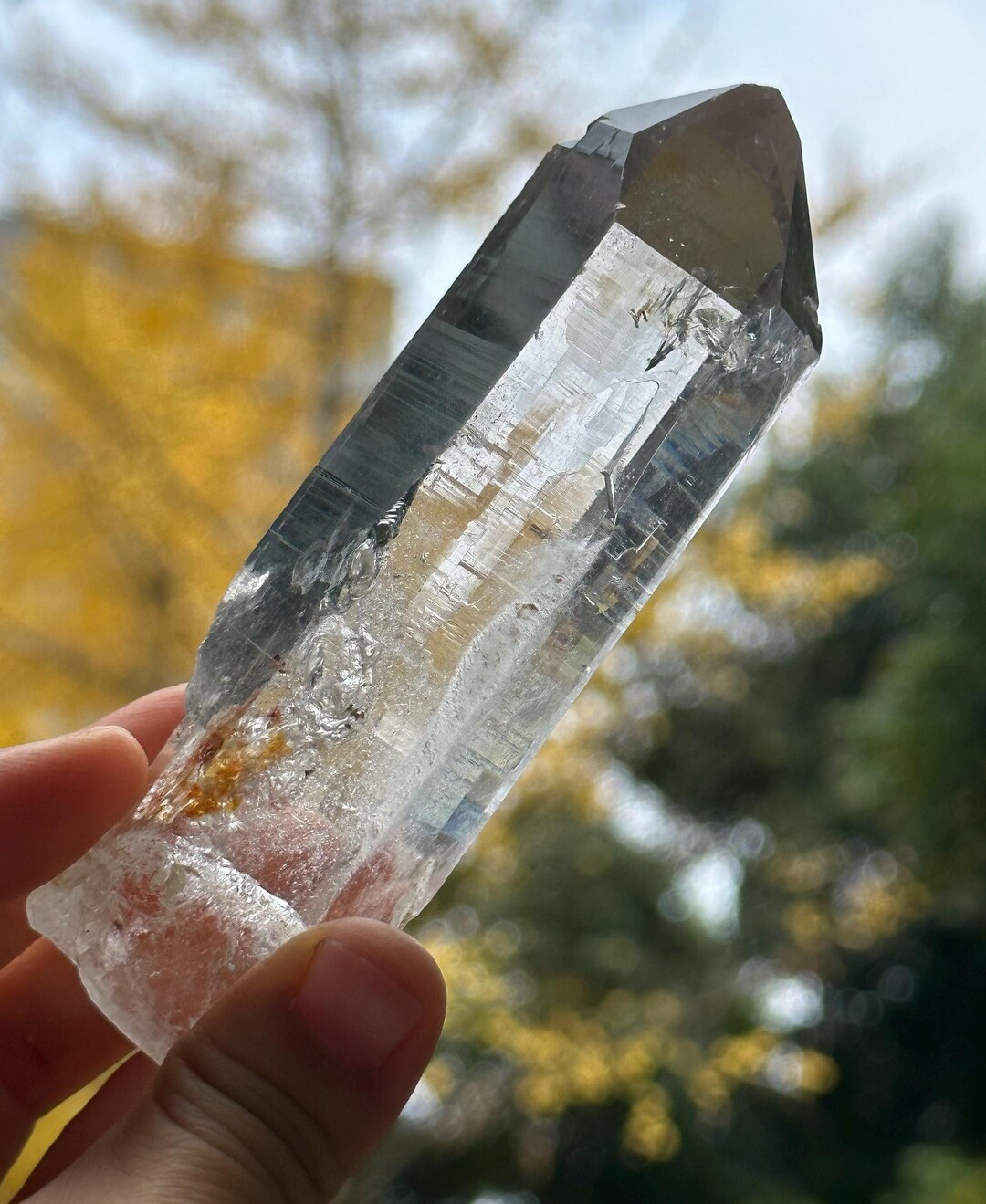 Clear Himalayan Single Solar Quartz Crystal/mosaic Crystal/energy/reiki ...