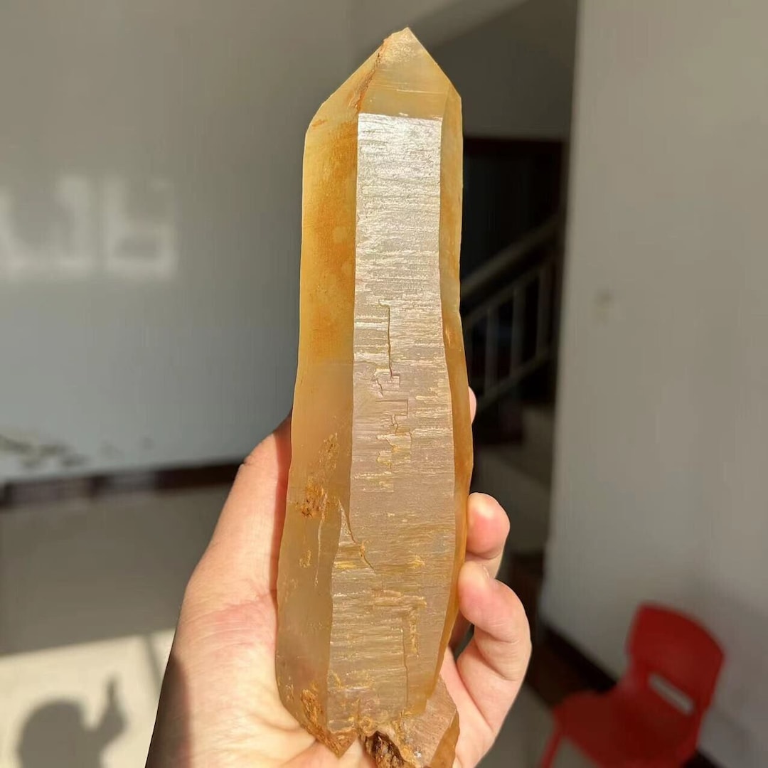 Double Terminated Golden Himalayan Solar Quartz Crystal Grow - Etsy