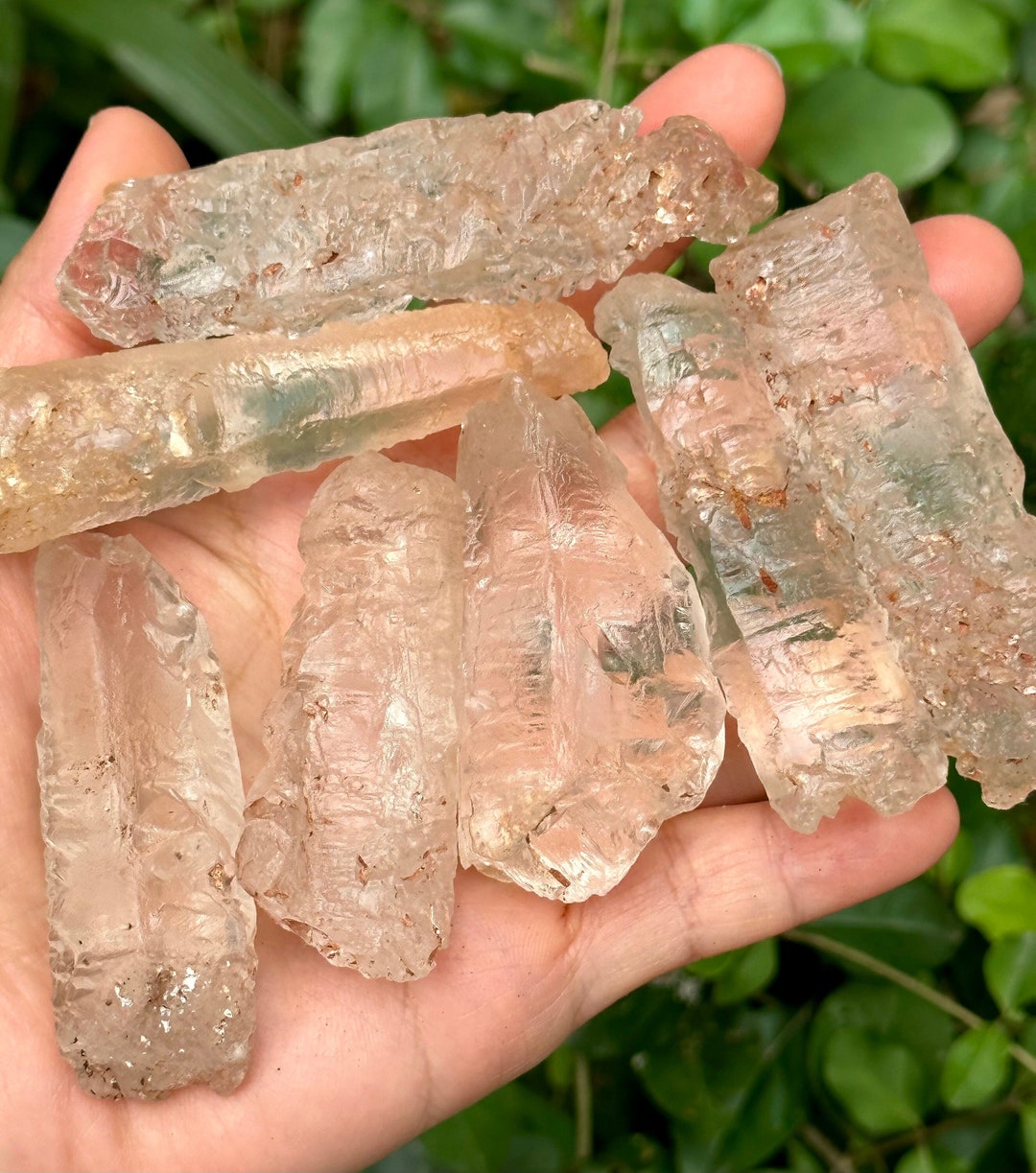 You Pick Clear Himalayan Nirvana Crystal Quartz Point,crystal Hexagonal Prism,palm Worry Stone ...