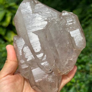 Rare Double Terminated Elestial Enhydro Quartz Crystal-moving Liquid ...