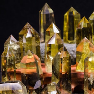 Best Natural Clear Citrine Crystal Quartz Point Tower/yellow - Etsy