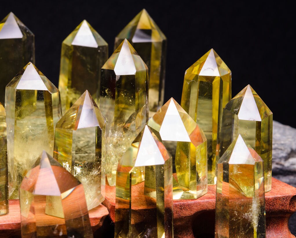 Best Natural Clear Citrine Crystal Quartz Point Tower/yellow - Etsy