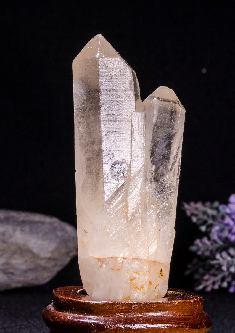 Himalaya Clear Double Terminated Crystal Quartz Point/White | Etsy