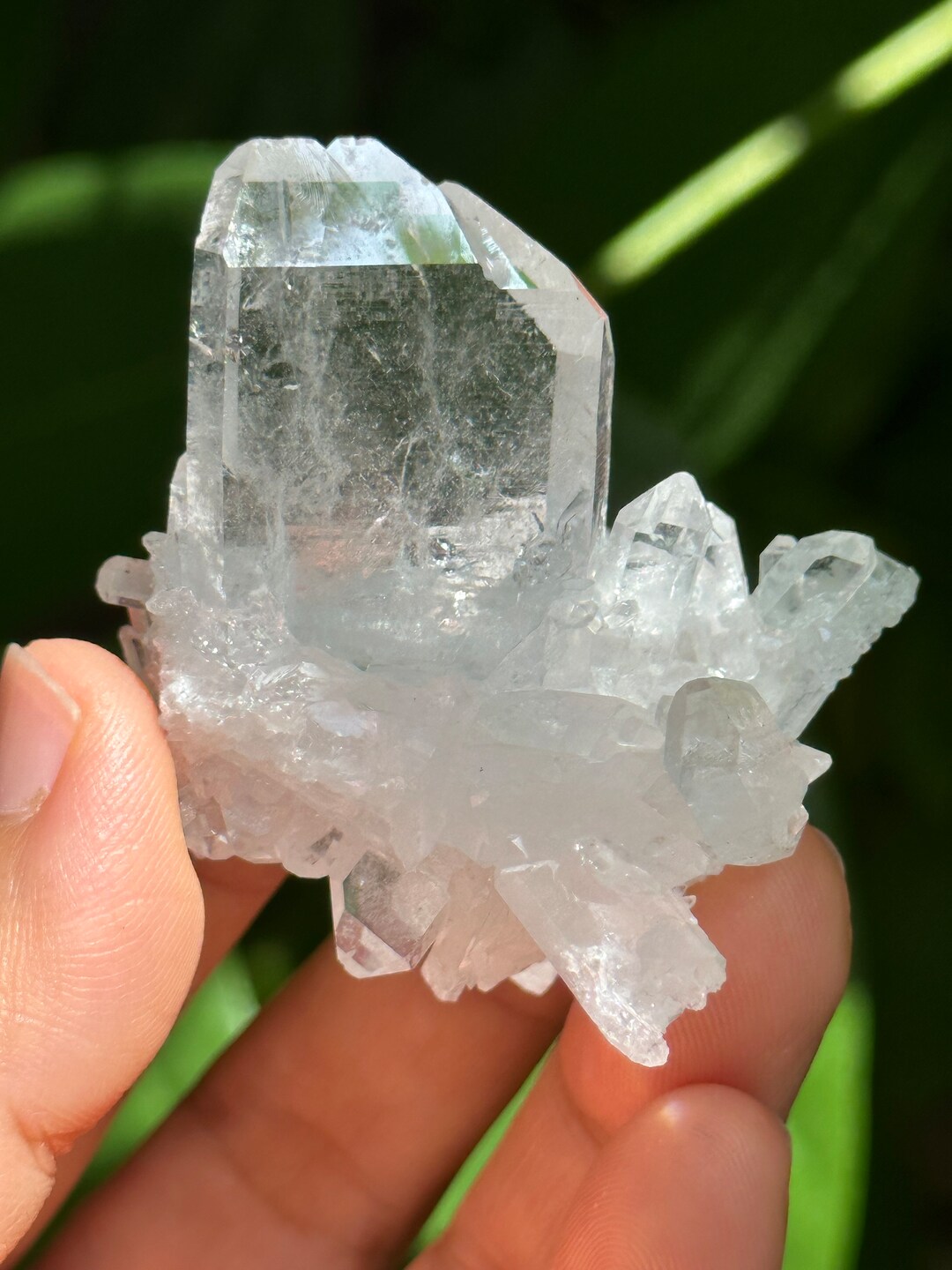Clear Faden Quartz Tabular Crystal Cluster Stone/himalayan Double ...