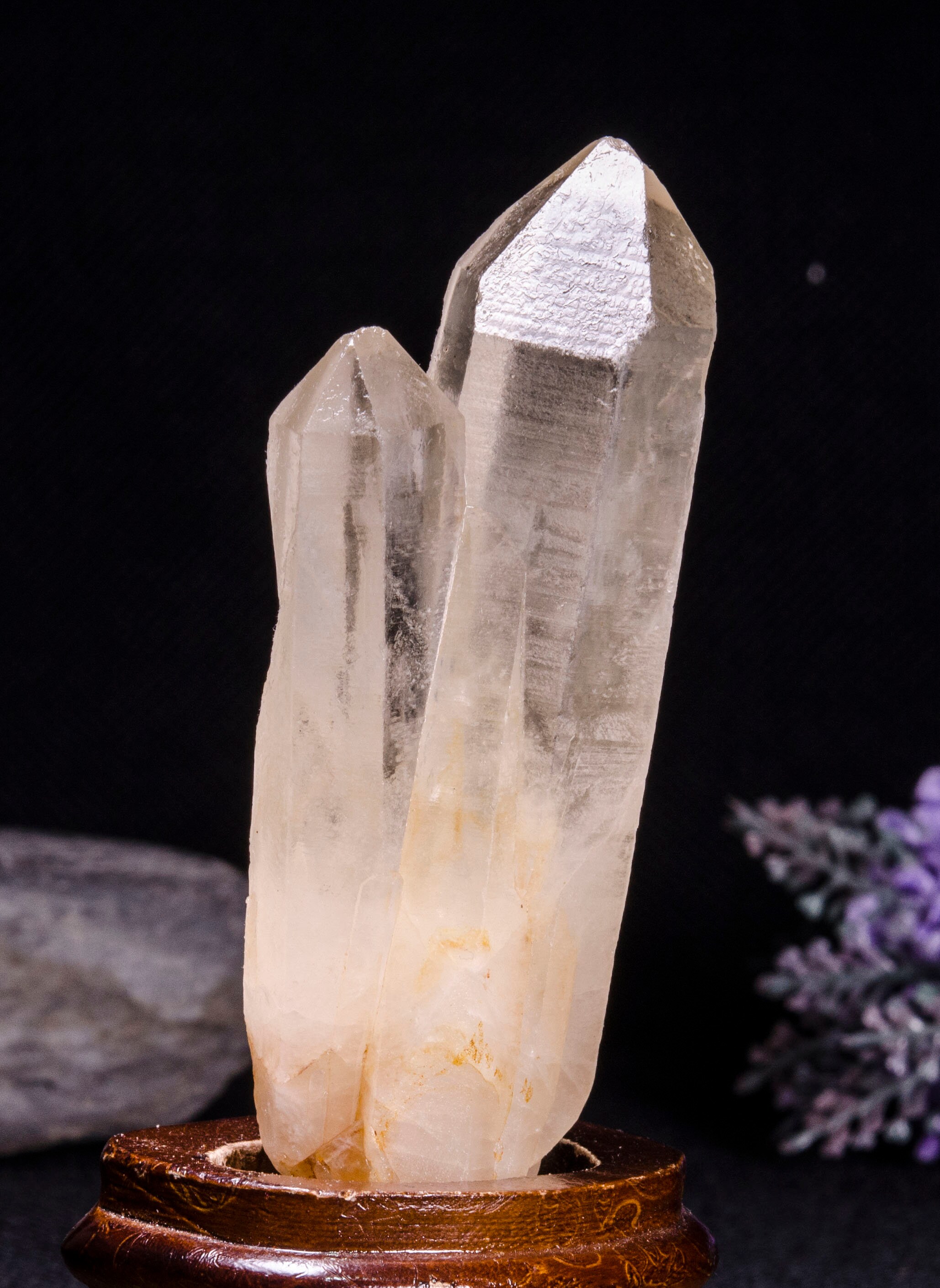 Himalaya Clear Double Terminated Crystal Quartz Point/White | Etsy