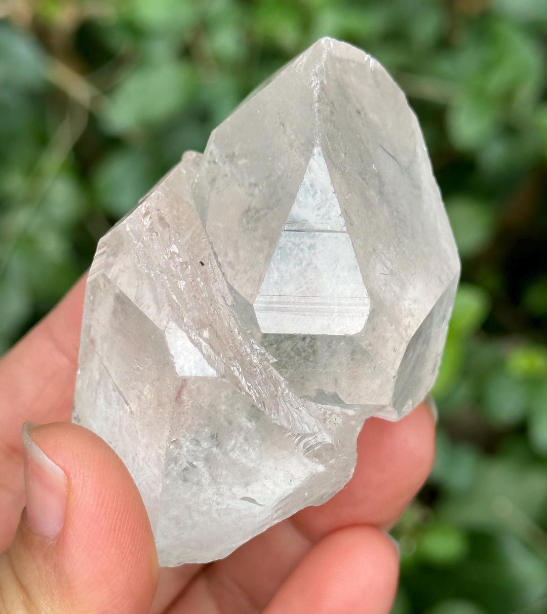 Natural Clear Isis Record-keeper Growth Interference Quartz Crystal ...