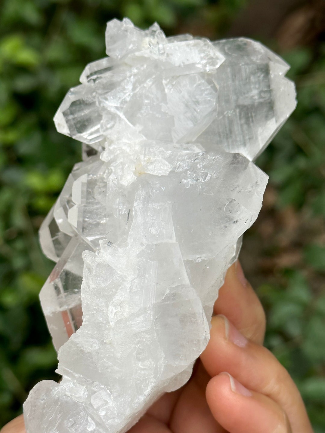Large Clear Faden Quartz Tabular Crystal Cluster Stone/himalayan Quartz ...