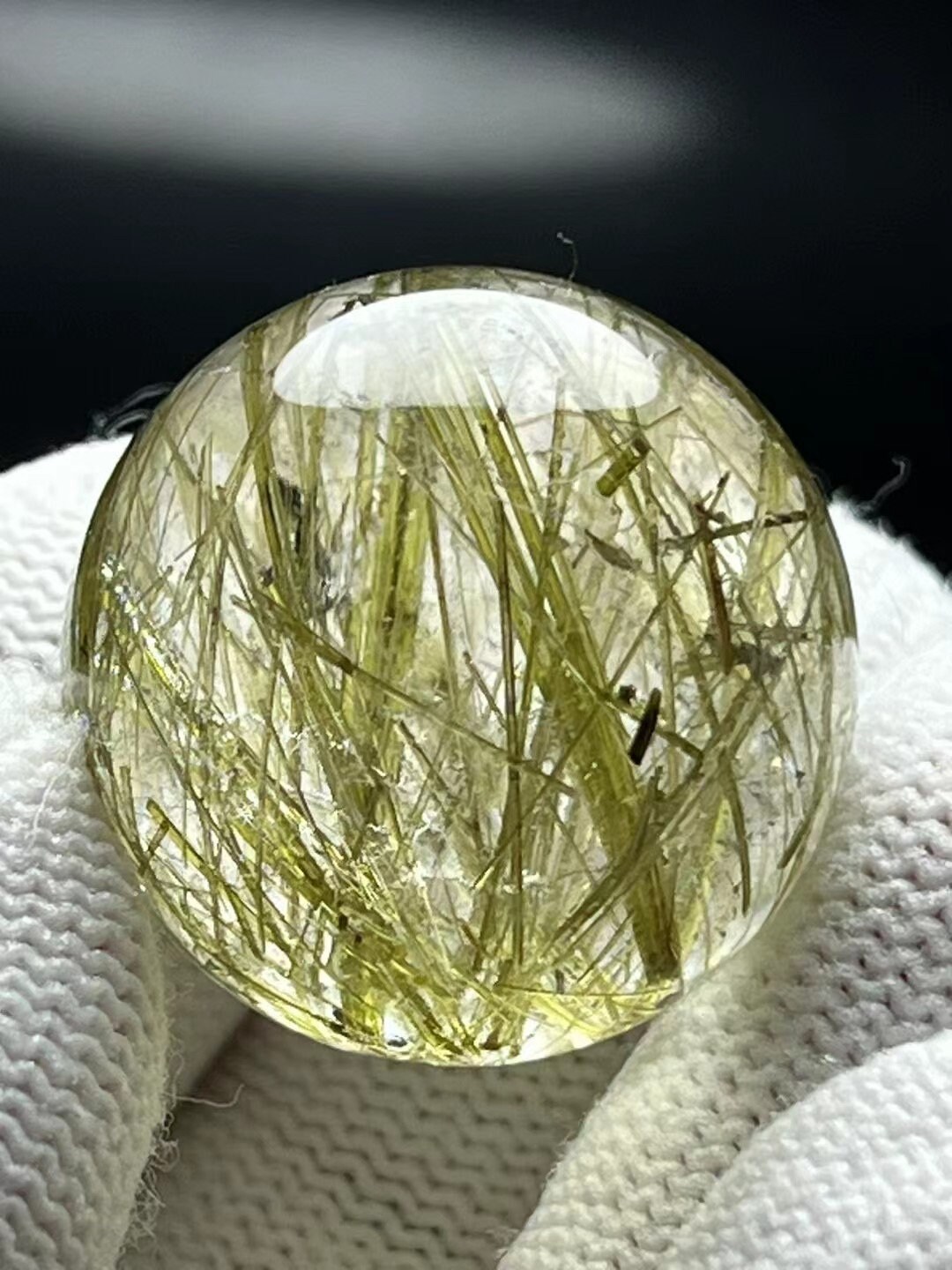 Rare Clear Green Tourmaline Included in Crystal Quartz Sphere/green ...