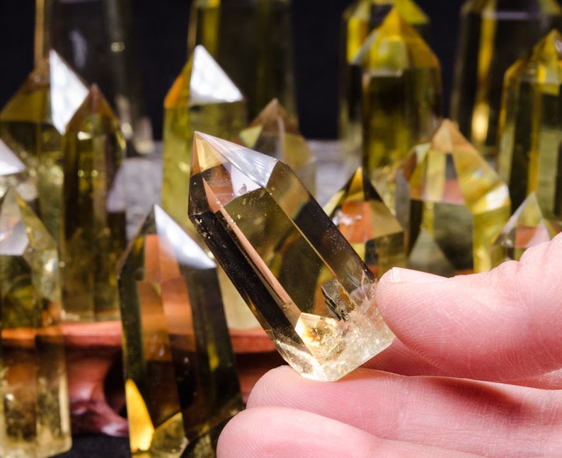 Best Natural Clear Citrine Crystal Quartz Point Tower/yellow - Etsy
