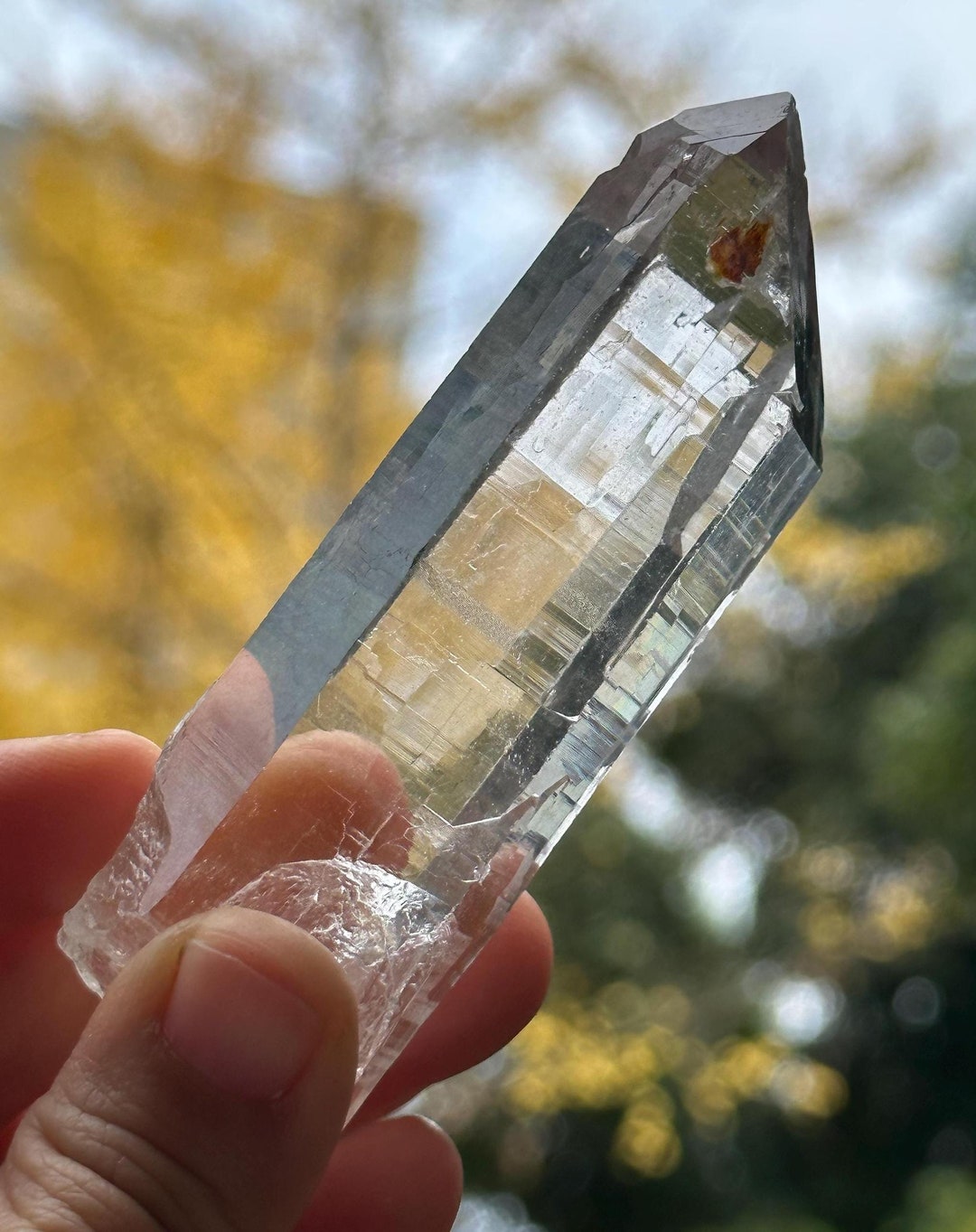 Clear Himalayan Single Solar Quartz Crystal/mosaic Crystal/energy/reiki ...