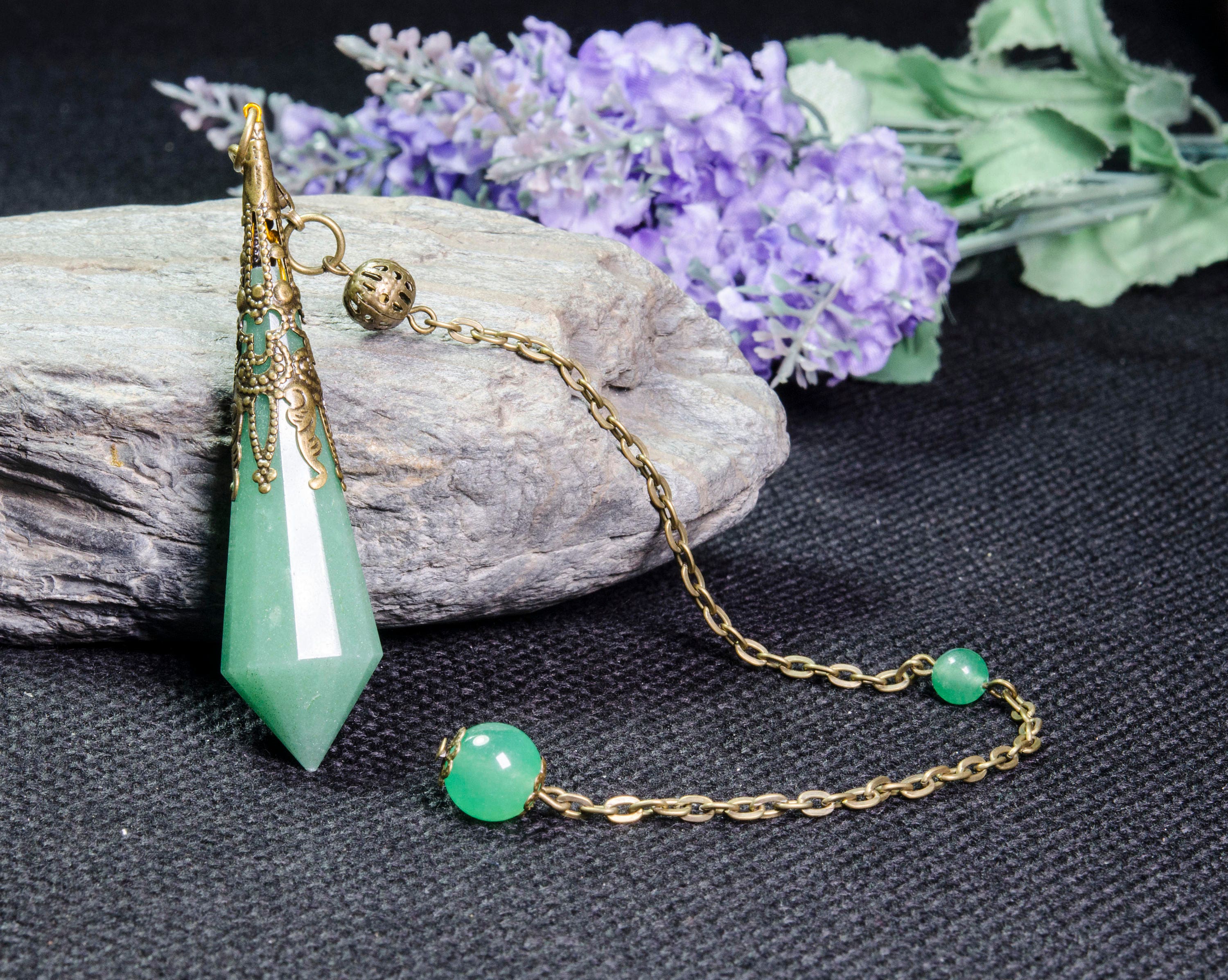 AAAAA Green Aventurine Crystal Pendulum/dowsing Tool for - Etsy