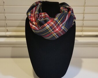 Plaid Infinity Scarf - Etsy