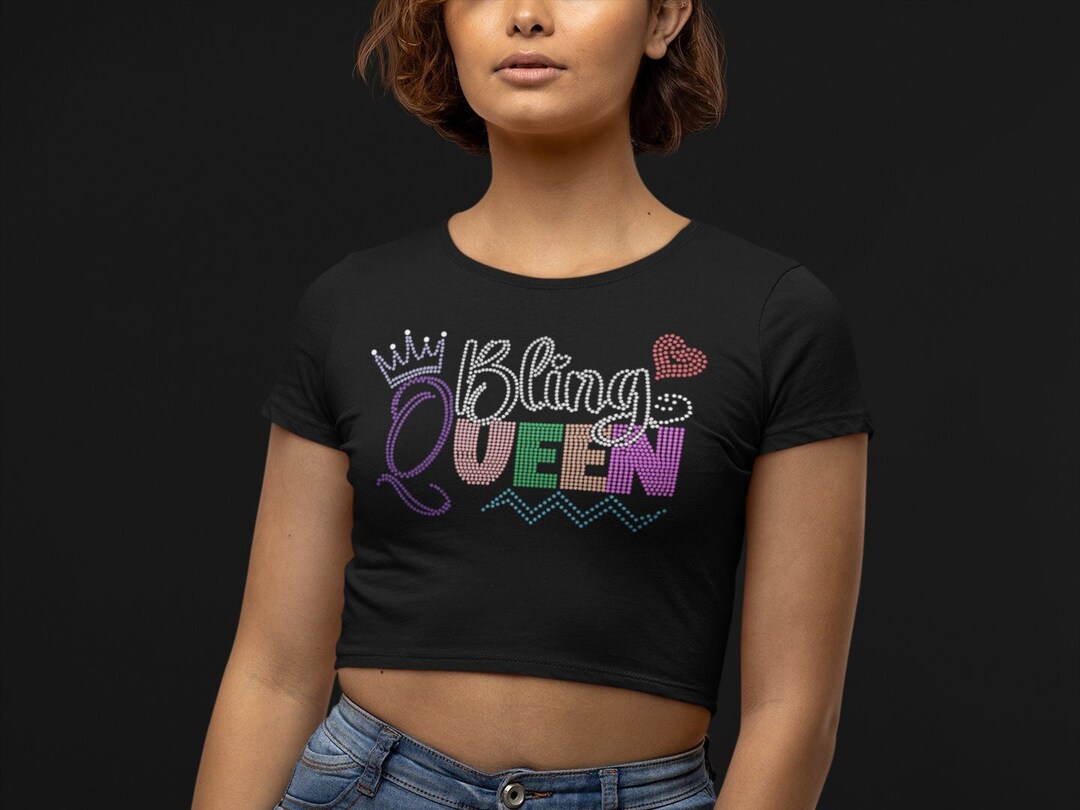 Bling Queen Rhinestone SVG Ss10 Hotfix Rhinestone Cuttemplate SVG for ...