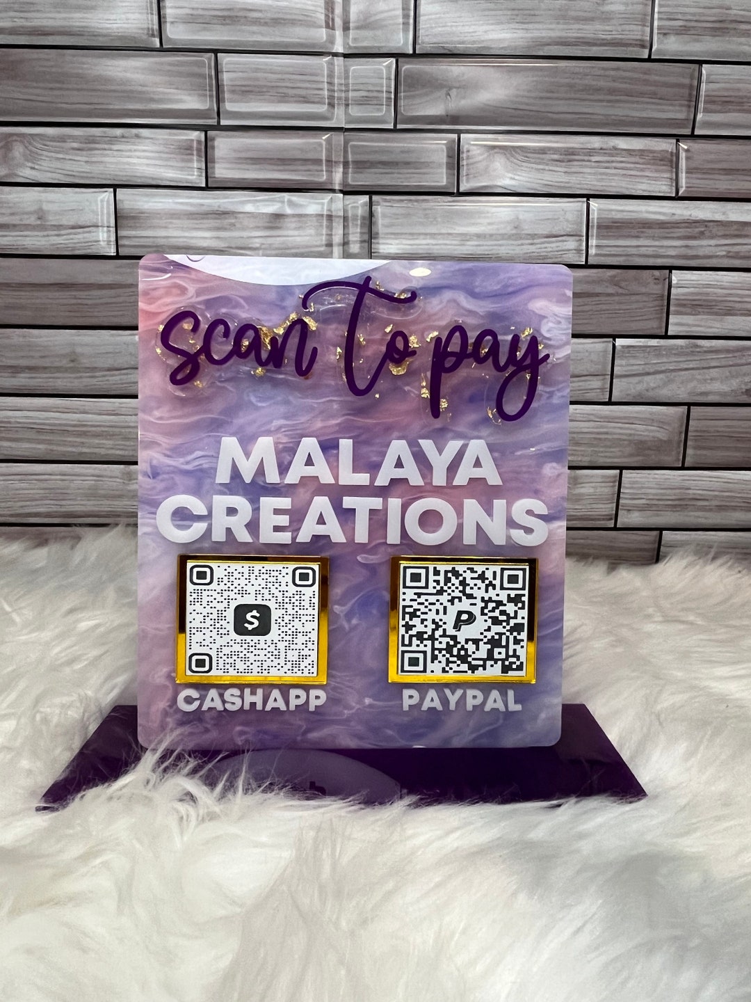 Acrylic QR Code Sign - Etsy