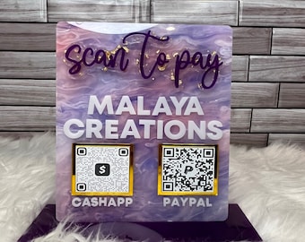 Acrylic QR Code Sign - Etsy