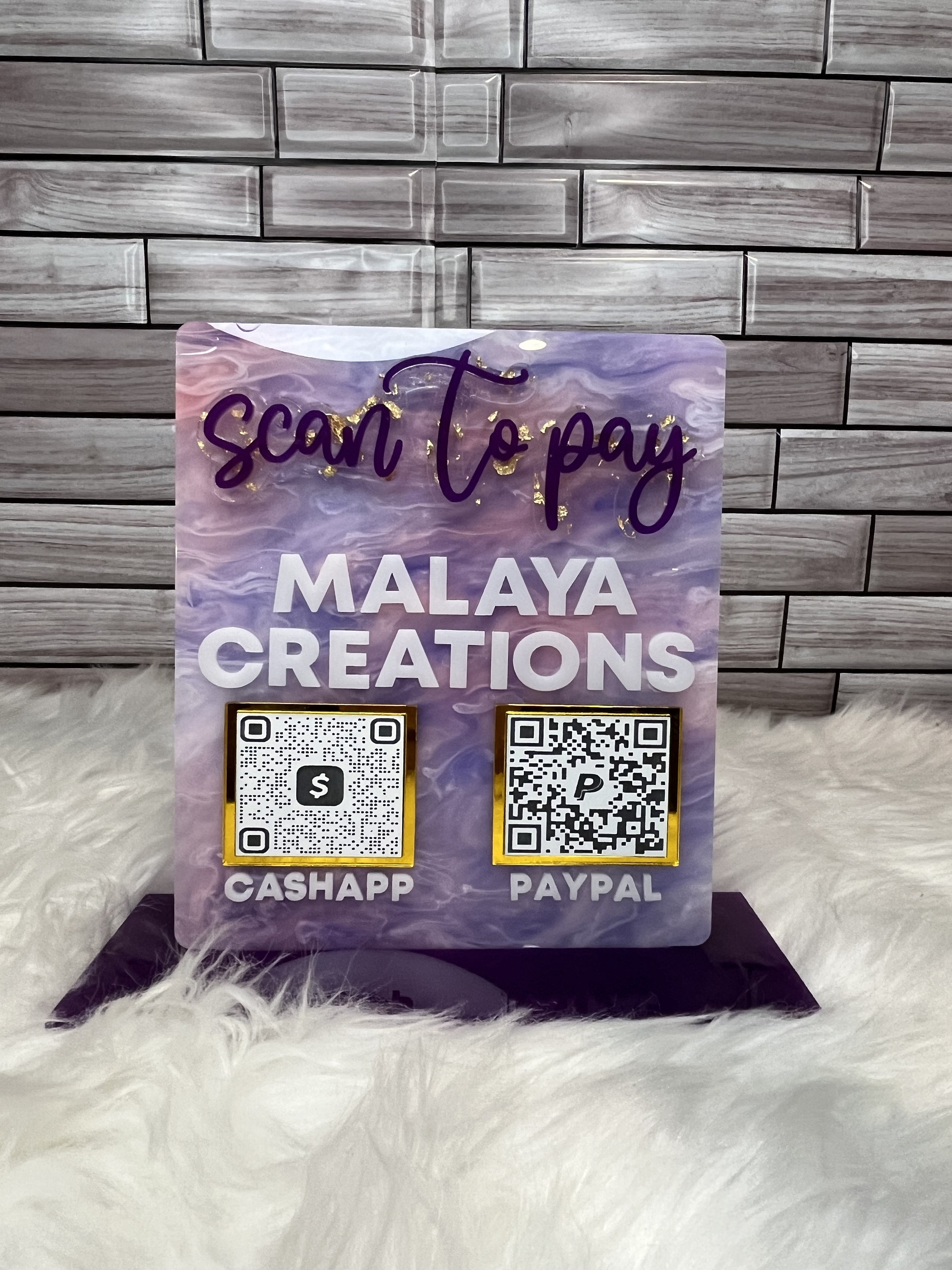 Acrylic QR Code Sign - Etsy