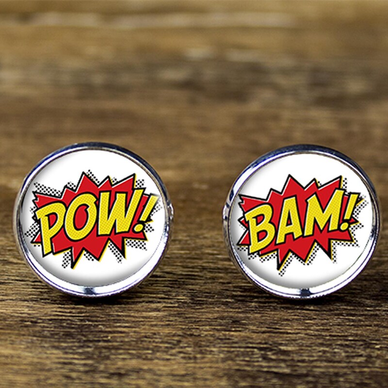 Comic Cufflinks - Etsy