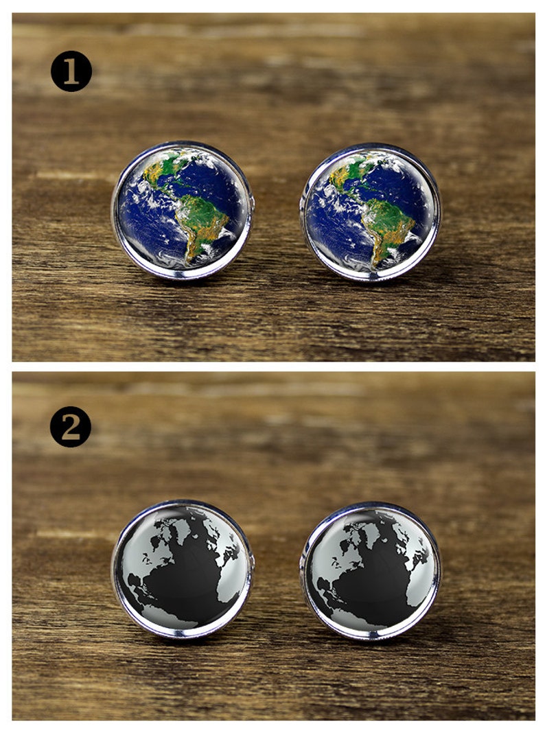 Planet Earth cufflinks Globe World cufflinks World cufflinks | Etsy