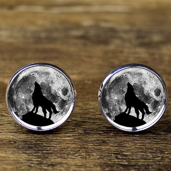 Wolf Cufflinks - Etsy