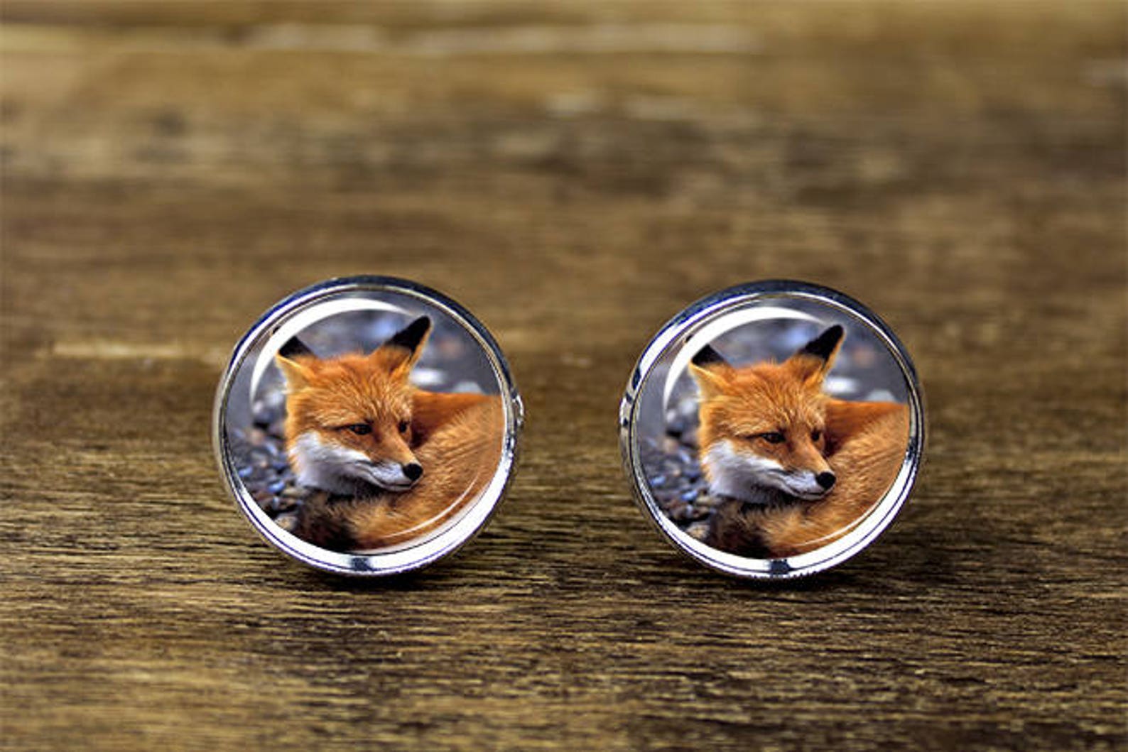 Fox Cufflinks Fox Jewelry Fox Accessories | Etsy