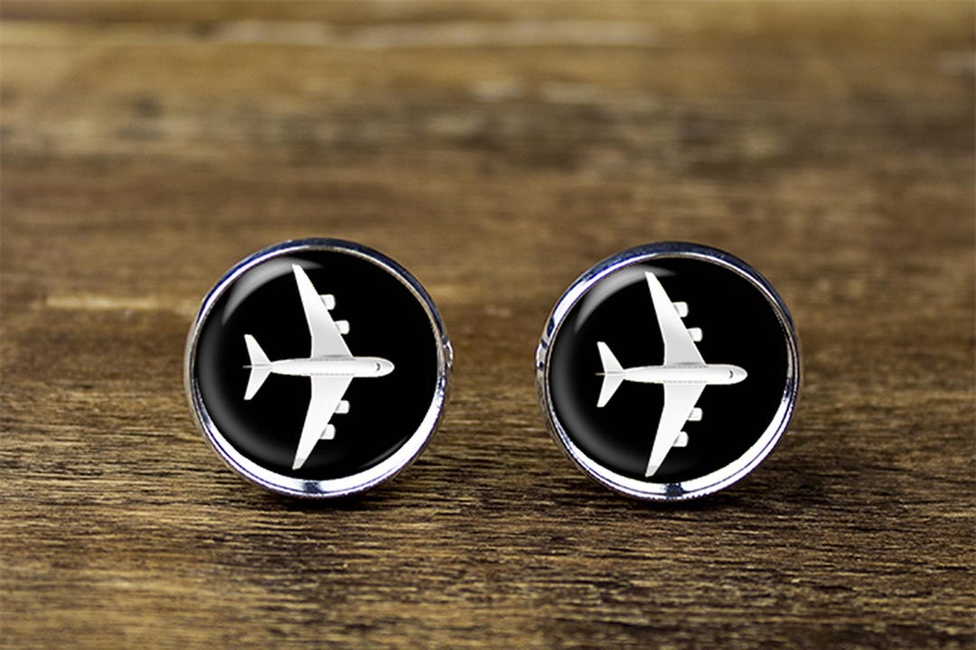 Airplane Cufflinks, Boeing Airplane Cufflinks, Pilot Cufflinks ...