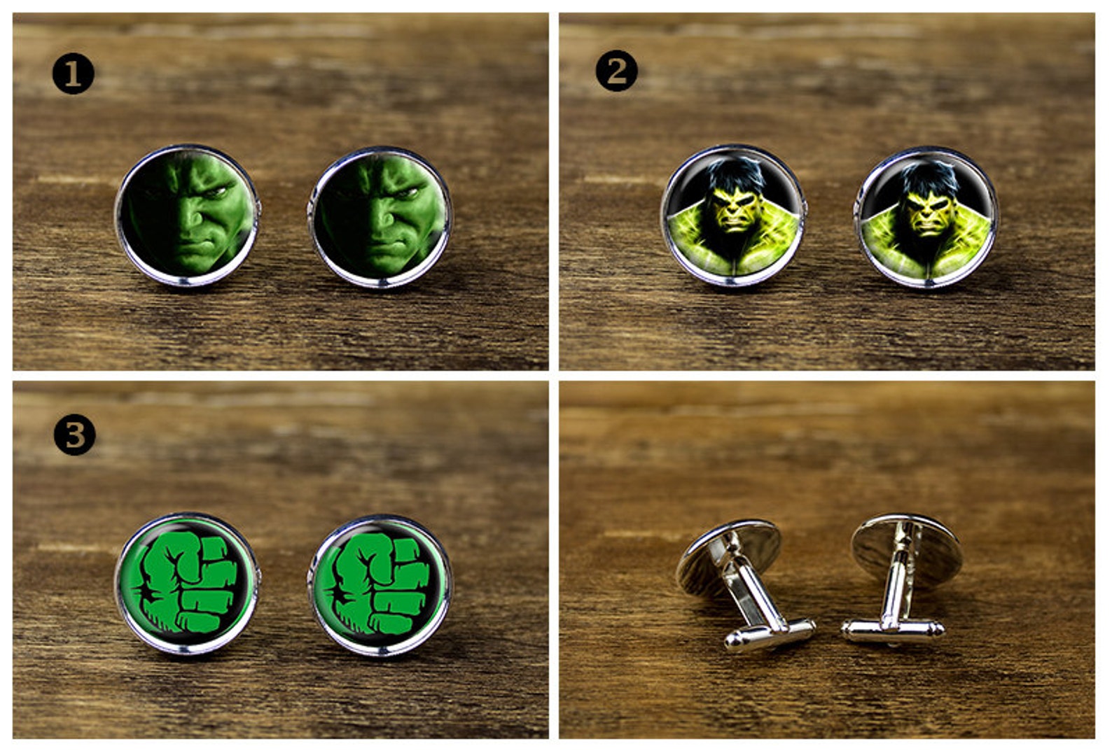 Hulk Cufflinks Hulk Jewelry Hulk Accessories - Etsy