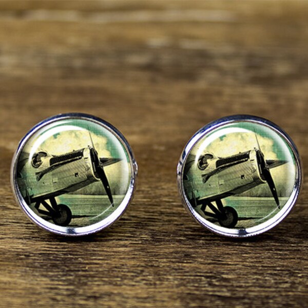Airplane Cufflinks - Etsy