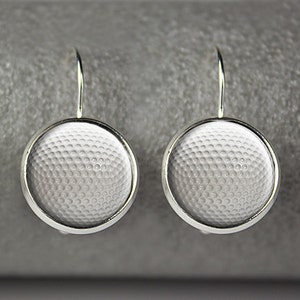 Golf Ball Earrings, Golf Earrings, Golf Sport Jewelry - Etsy