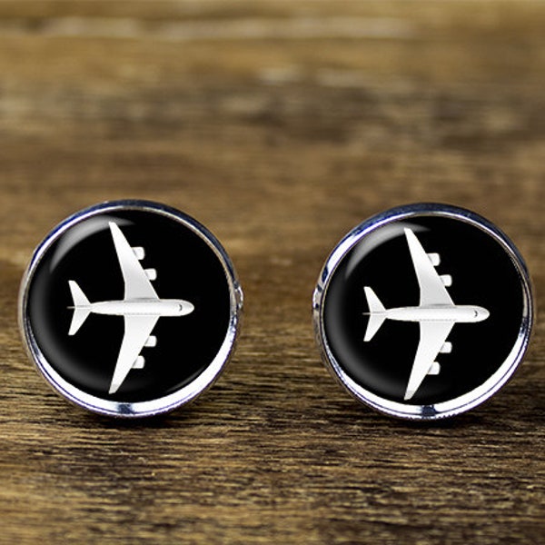 Airplane Cufflinks - Etsy