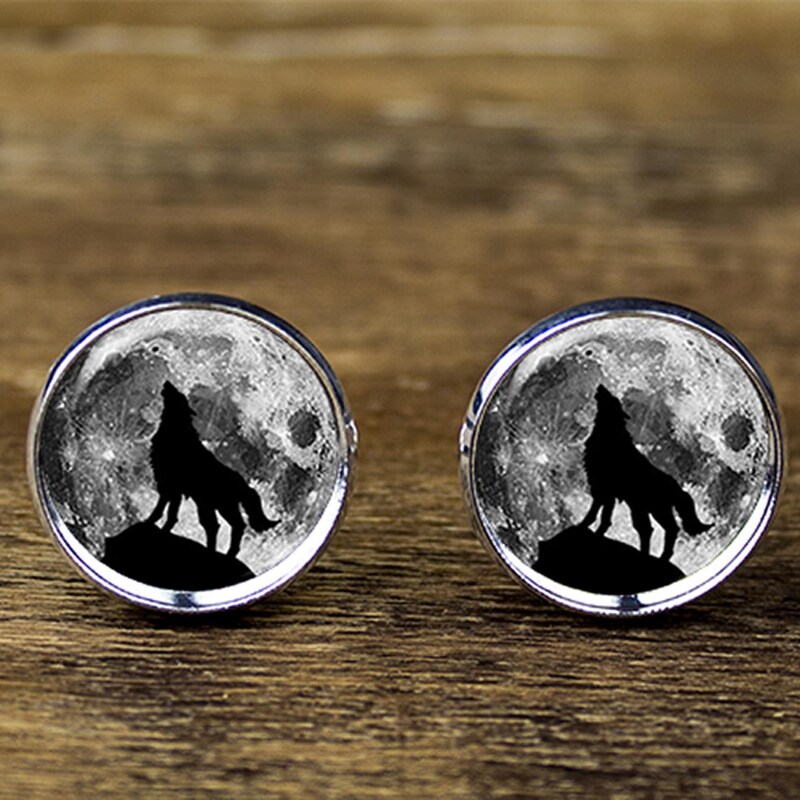 Wolf Cufflinks - Etsy
