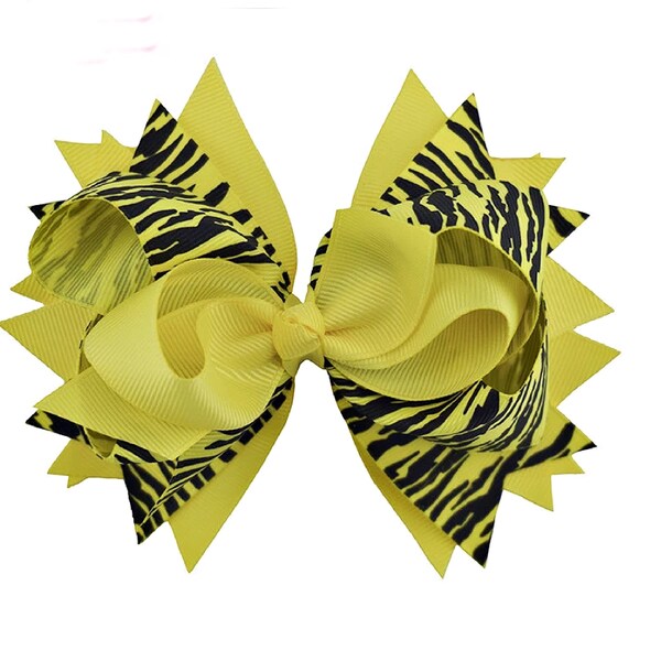 Zebra Hair Bow - Etsy
