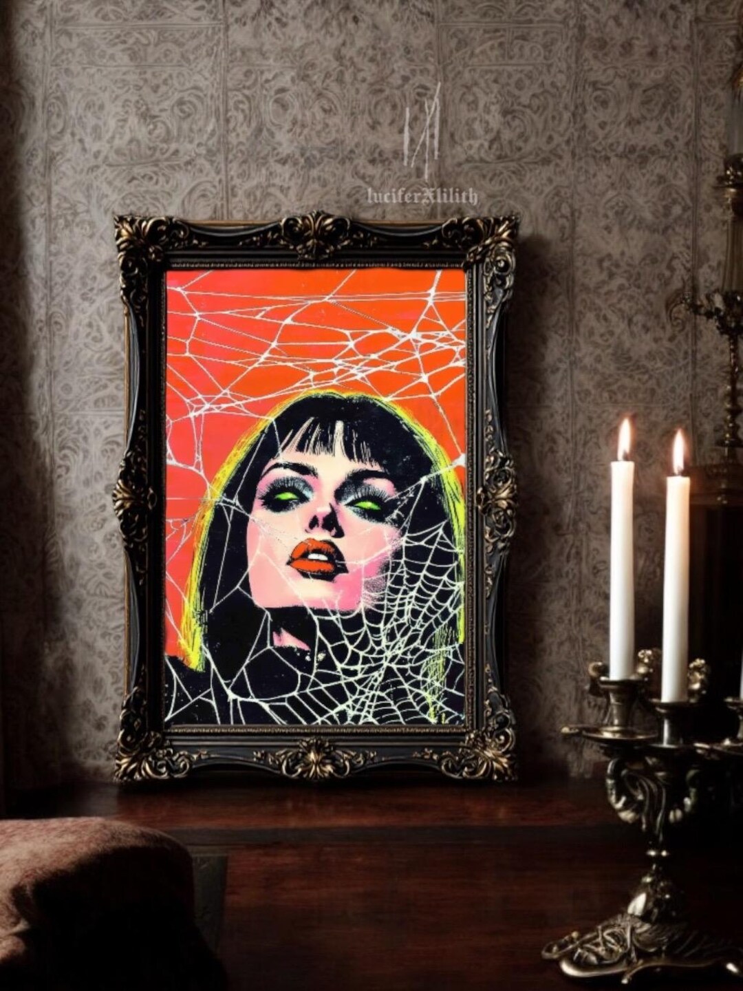 Tangled in Terror | Dark Academia | Gothic Romance | Art Print ...