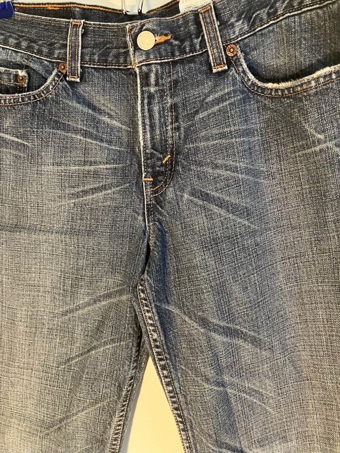 Levis Levi Strauss Super Low Boot Cut Blue Wash Red Tag 7 Jr M 518 ...