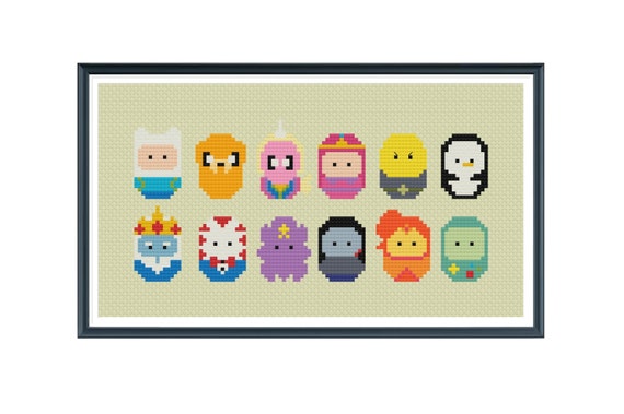 Adventure Time Characters Cross Stitch Pattern PDF Download | Etsy