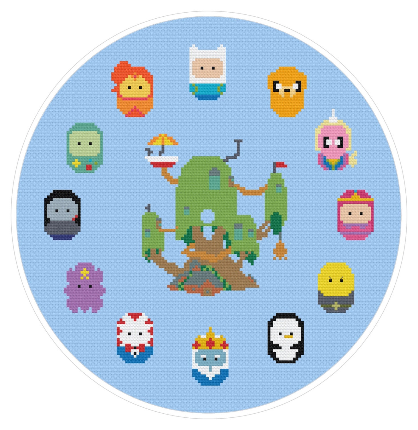 Adventure Time Clock Cross Stitch Pattern (PDF Download) - Etsy