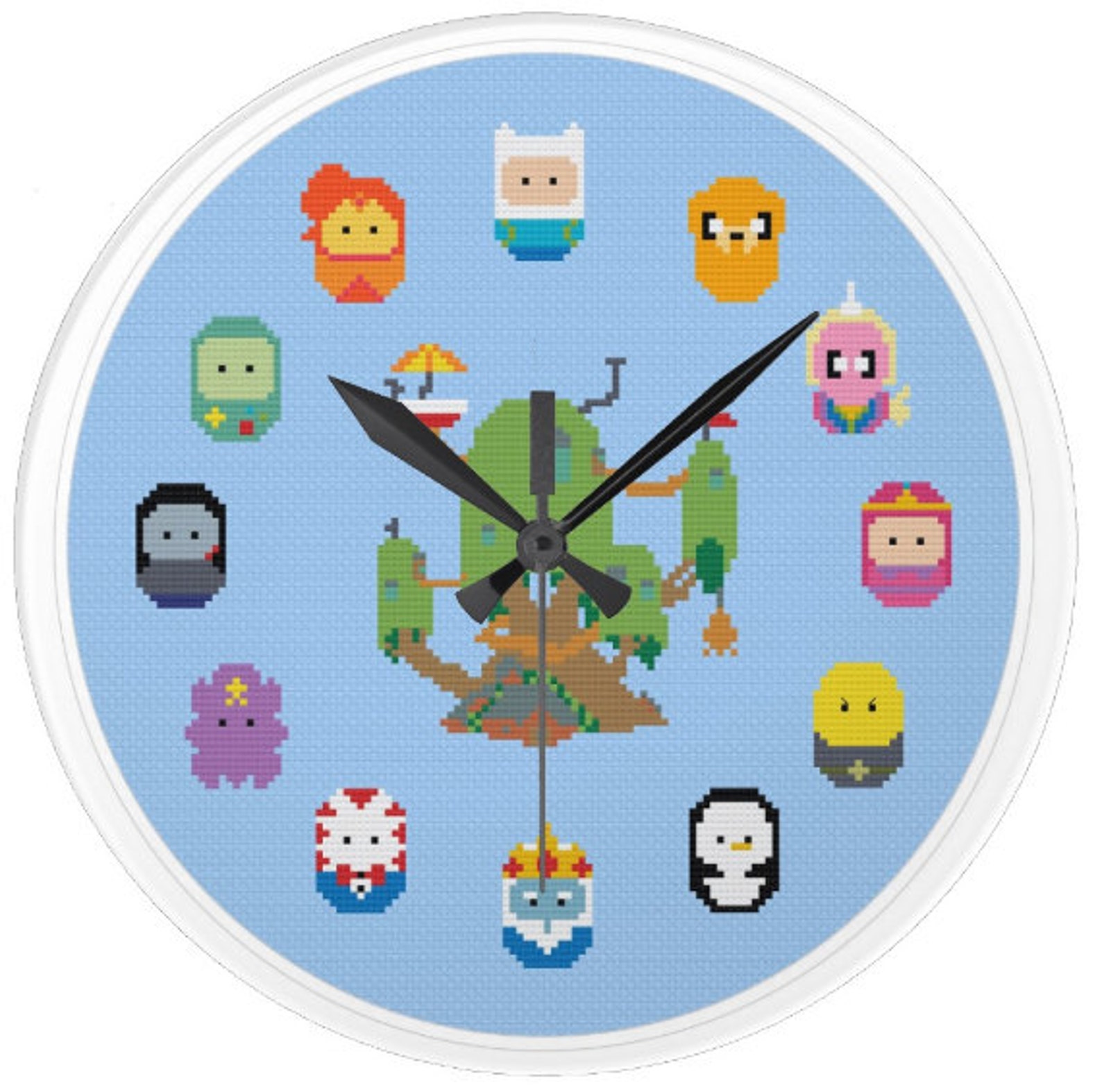 Adventure Time Clock Cross Stitch Pattern (PDF Download) - Etsy
