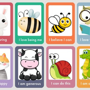 Educational Flashcards for Kids, Positive Affirmation Cards, Children's ...