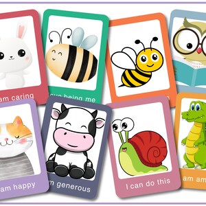 Educational Flashcards for Kids, Positive Affirmation Cards, Children's ...