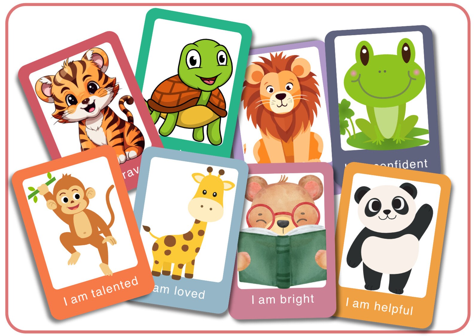 Educational Flashcards for Kids, Positive Affirmation Cards, Children's ...