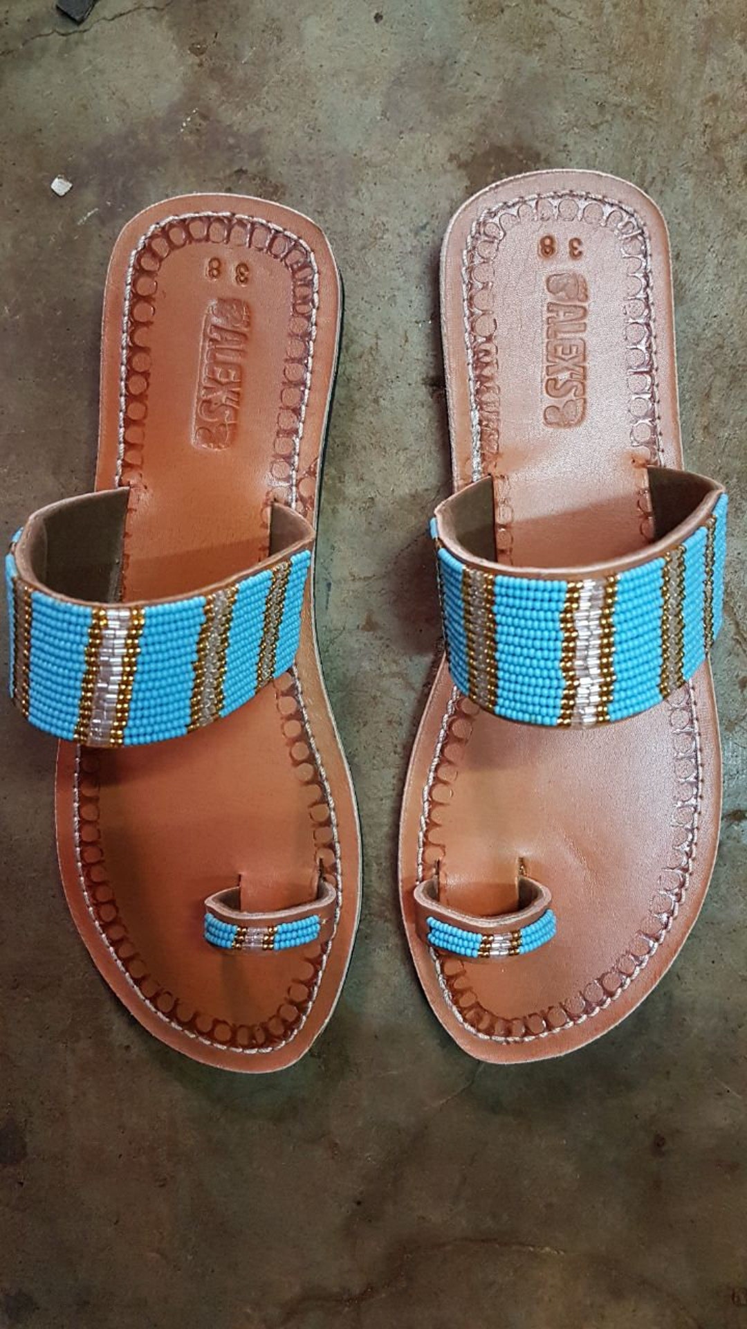 Women Leather Sandals, Women Beach Shoes, Leather Flip Flops, Slip on ...