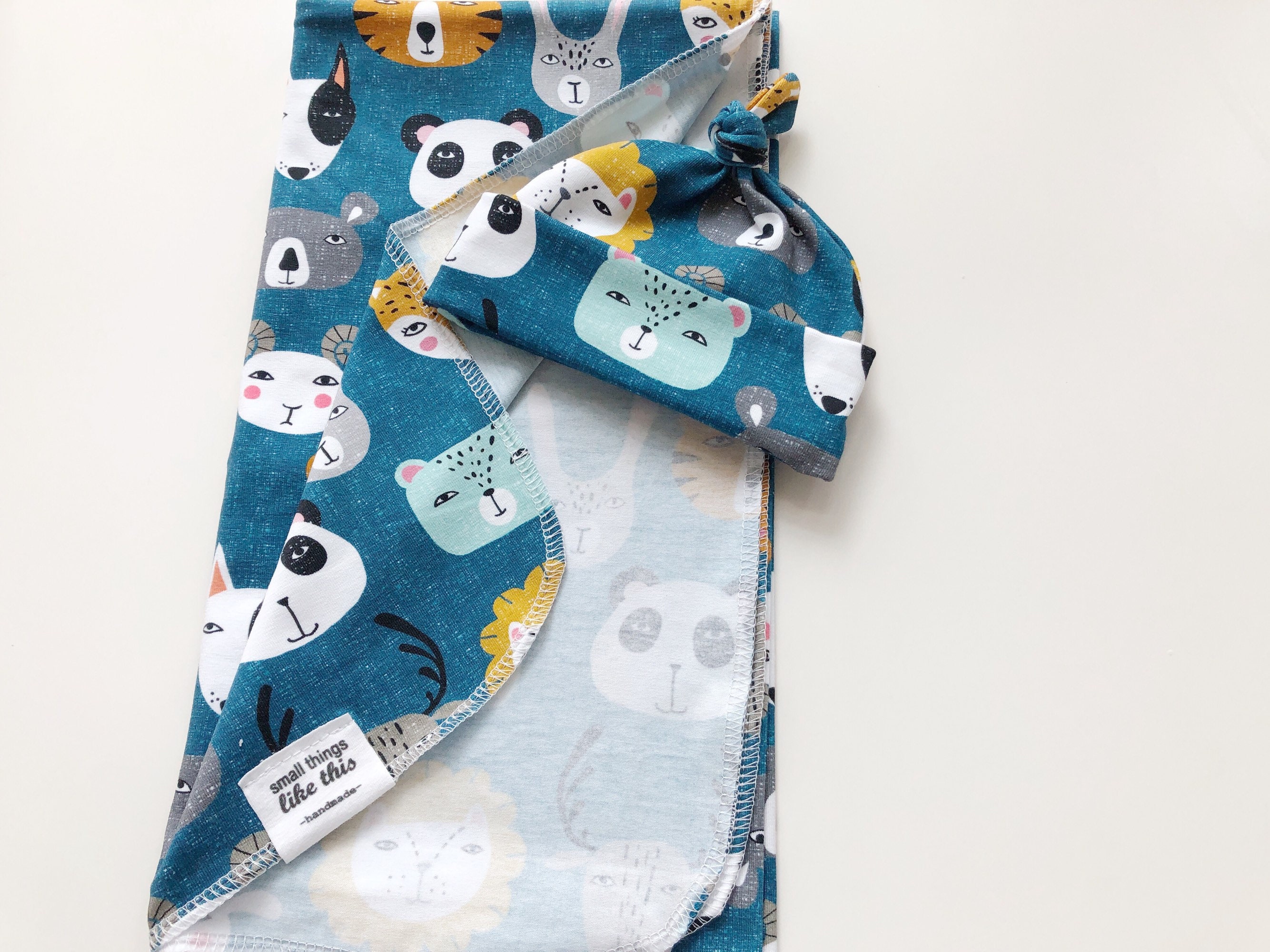 Organic Receiving Blanket Set Newborn Baby Boy With Matching - Etsy