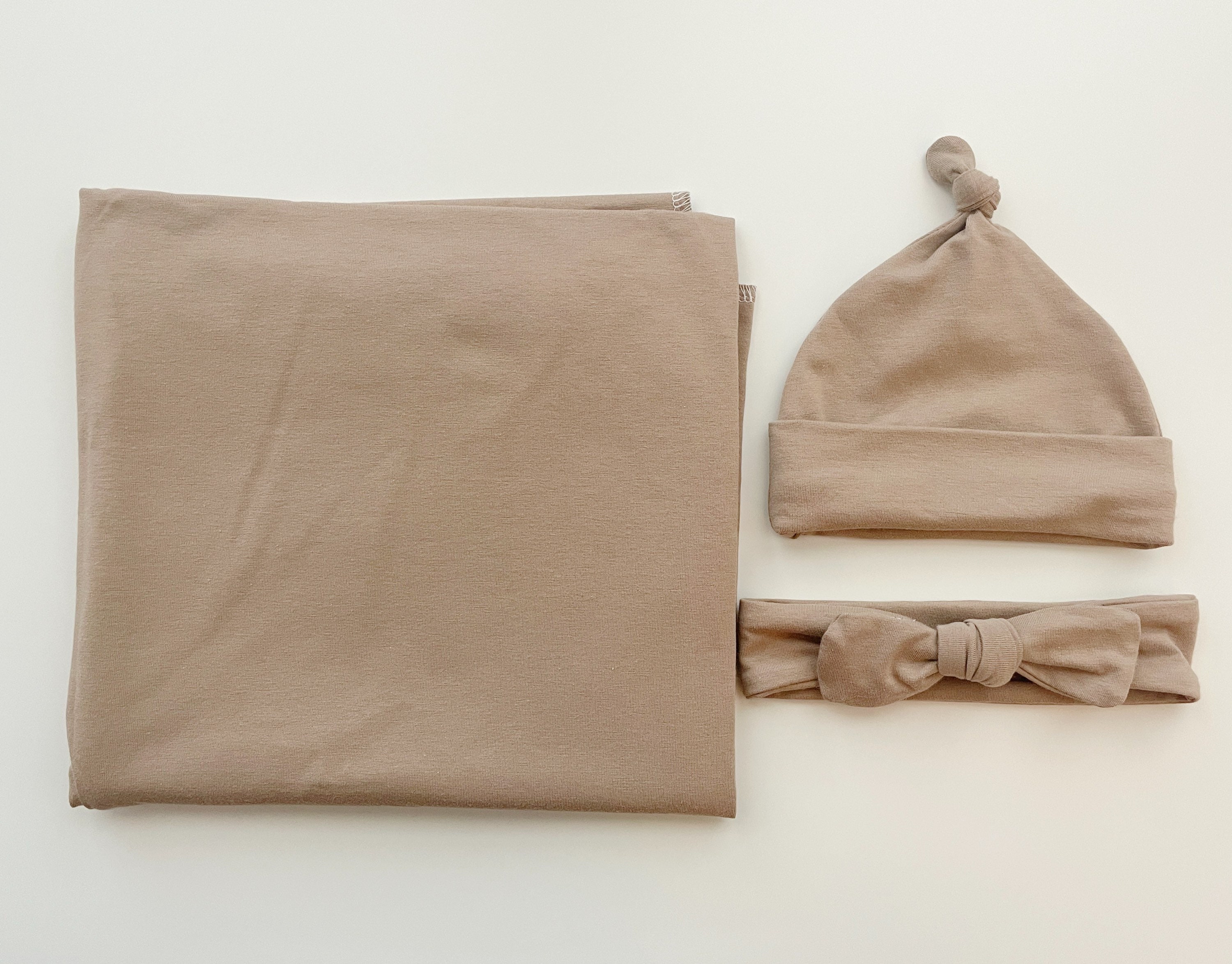 Swaddle Blanket Set With Hat or Headband Baby Girl Boy - Etsy